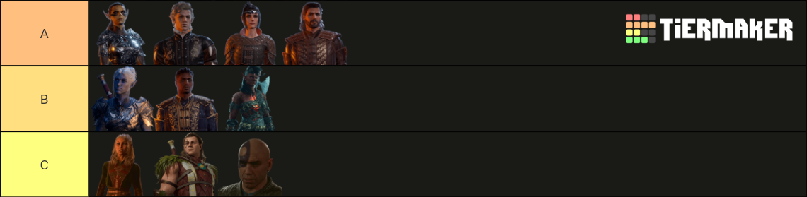 Baldur's Gate 3 All Companions Tier List (Community Rankings) - TierMaker