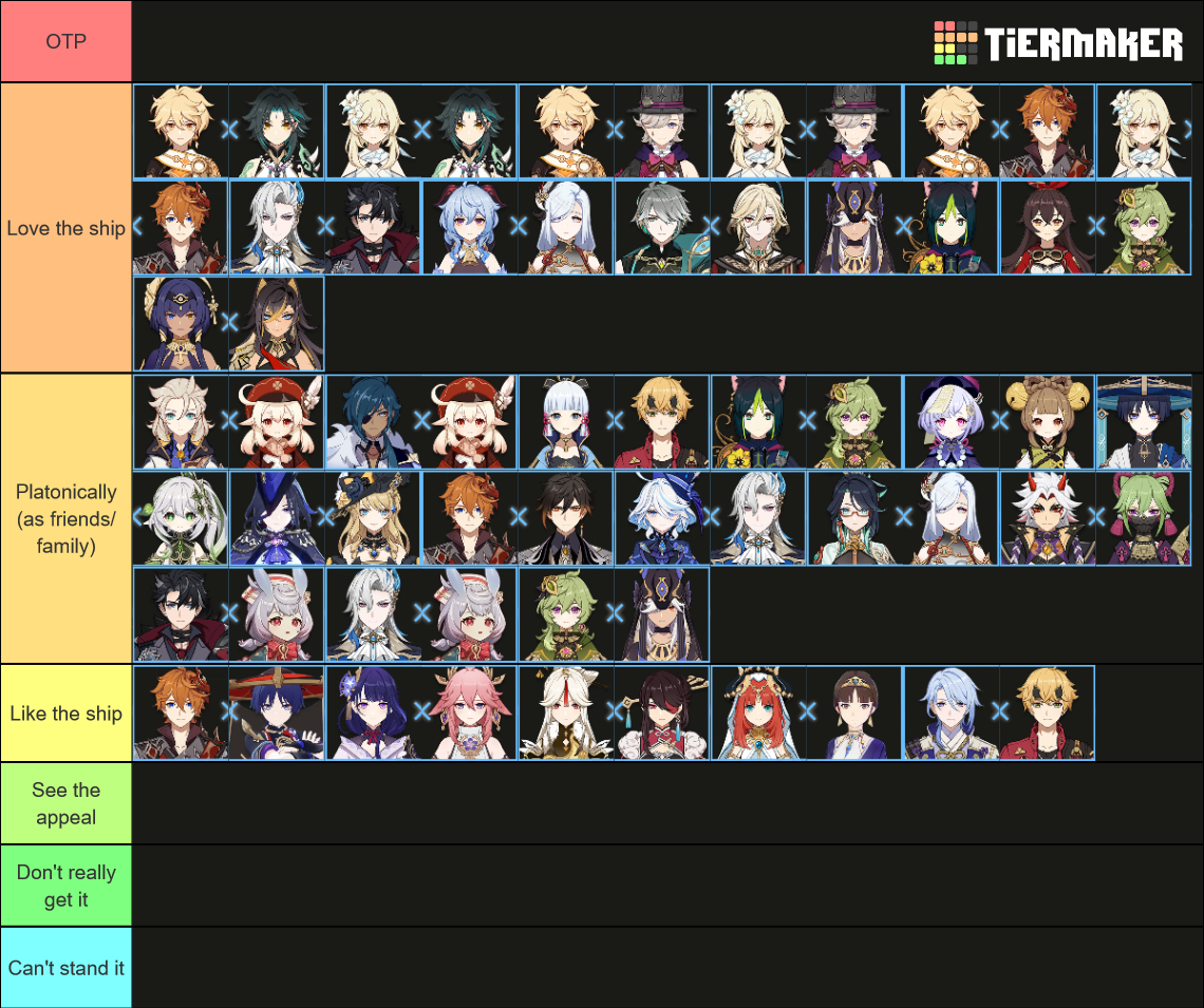 Custom Genshin Ships + NPCs (4.6) Tier List (Community Rankings) - TierMaker
