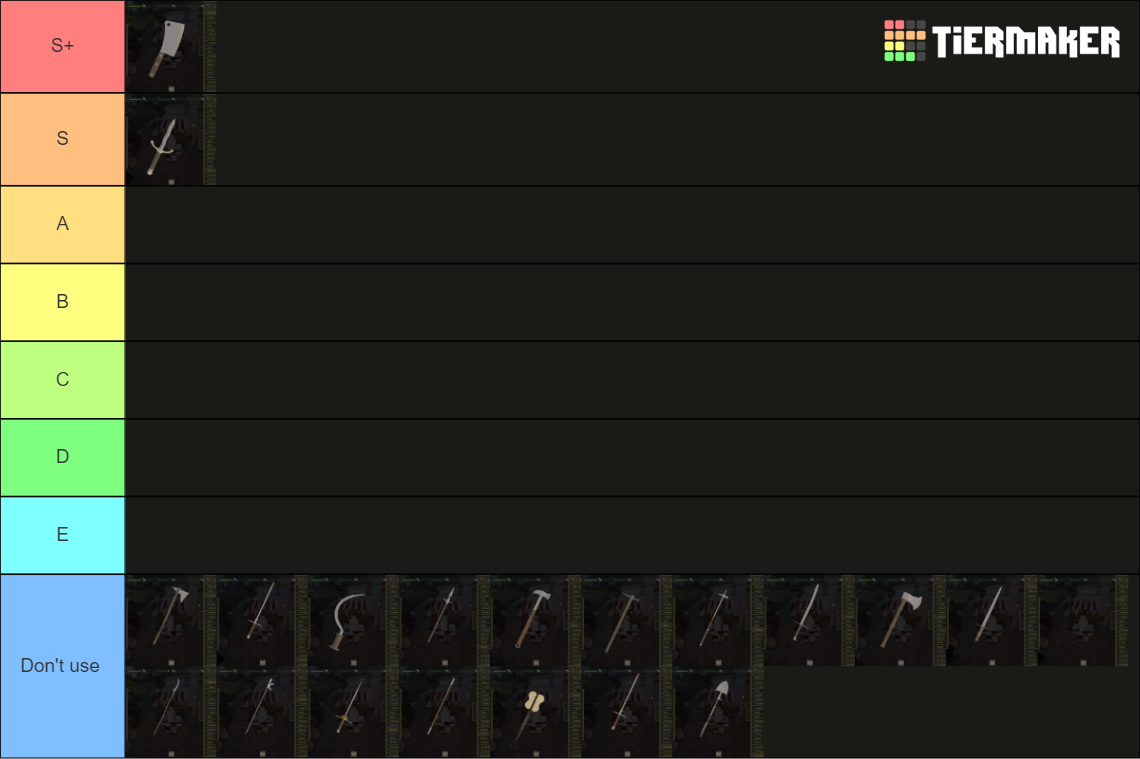 Bulwark Weapons 2023 Tier List (Community Rankings) - TierMaker