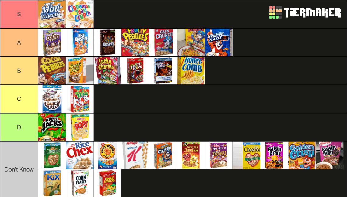 Best Cereals Tier List (Community Rankings) - TierMaker