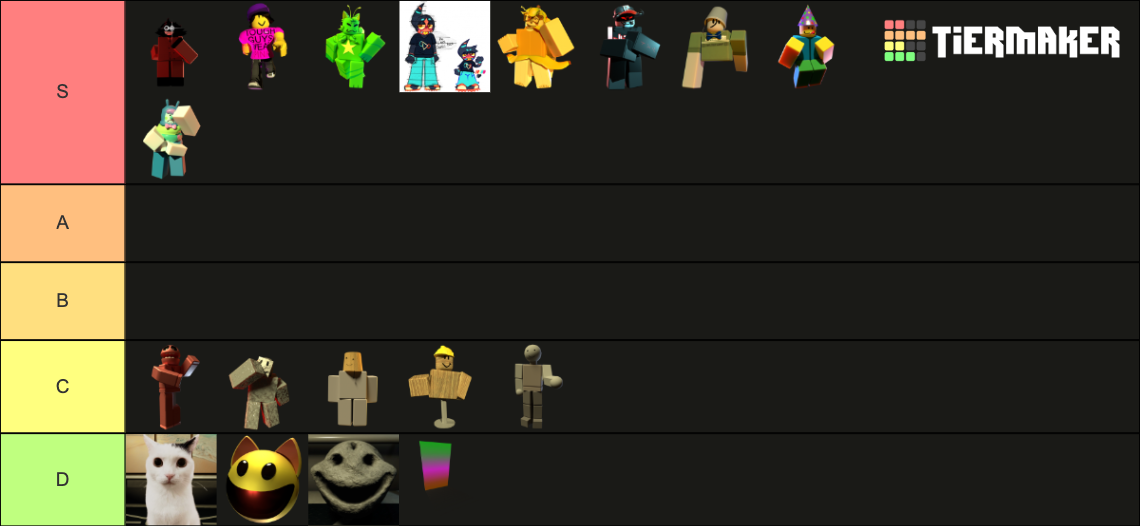 Regretevator NPCs Tier List (Community Rankings) - TierMaker