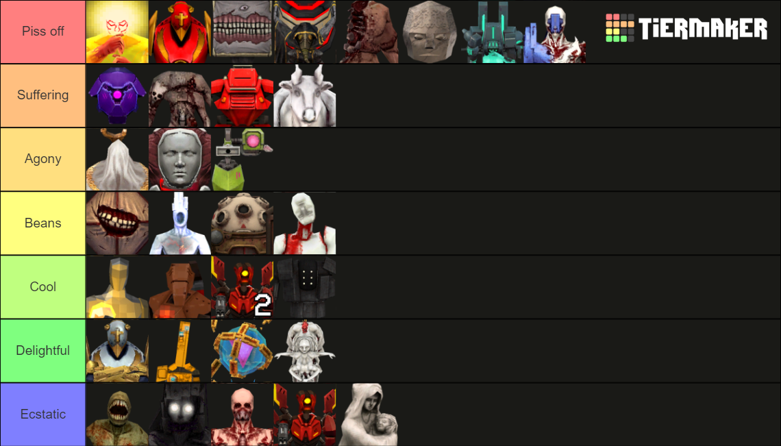 ULTRAKILL Enemies and Bosses Tier List (Community Rankings) - TierMaker