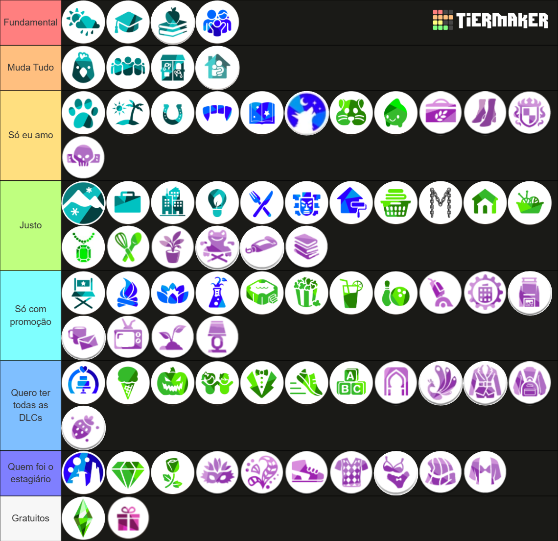 Sims 4 packs (Update February 2024, Crystal Creations) Tier List ...