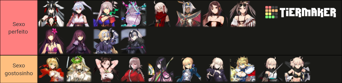 Every Single Fate/Grand Order Female Servant Tier List (Community Rankings) - TierMaker