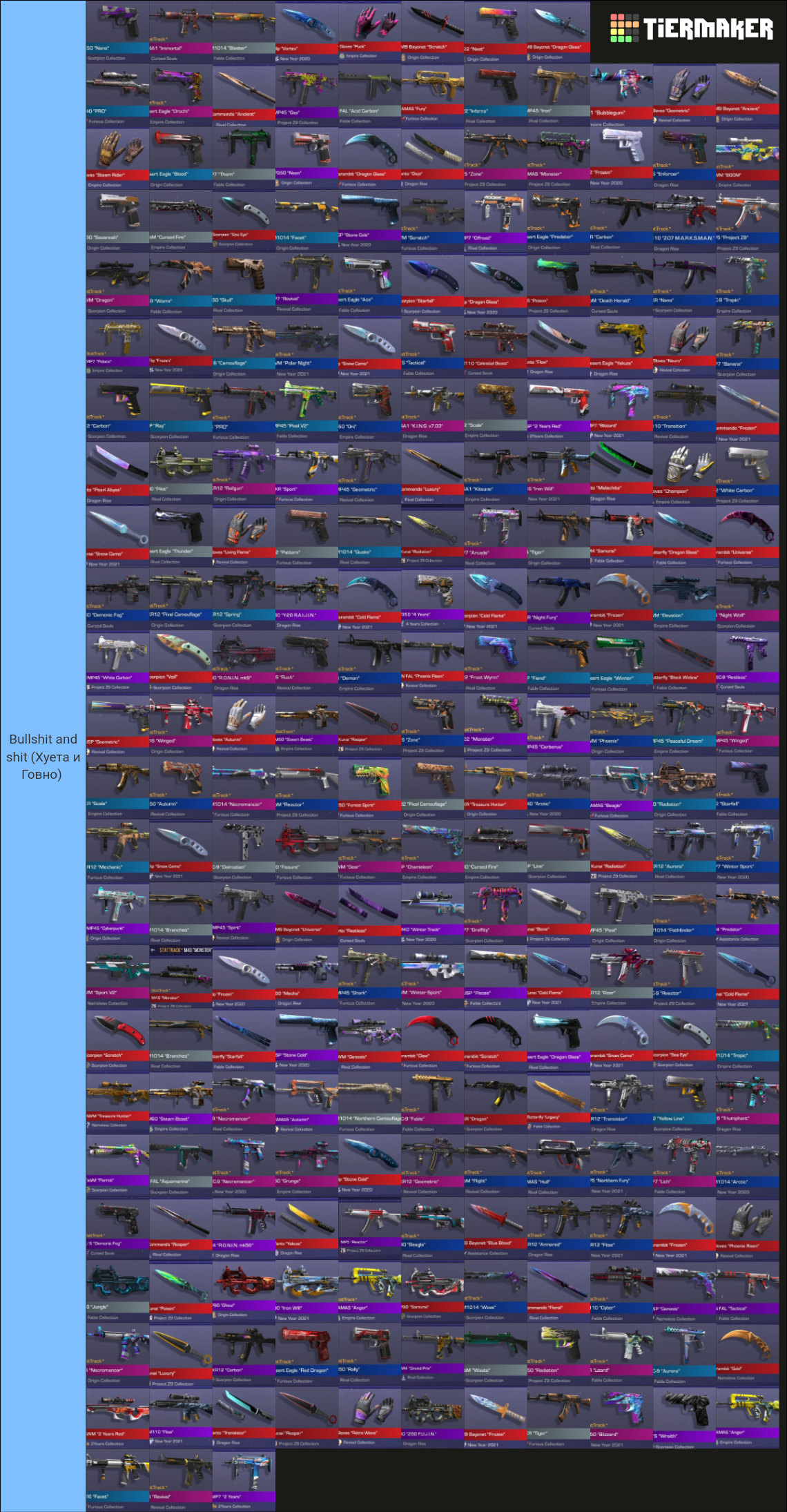 Skins Standoff 2 Tier List (Community Rankings) - TierMaker