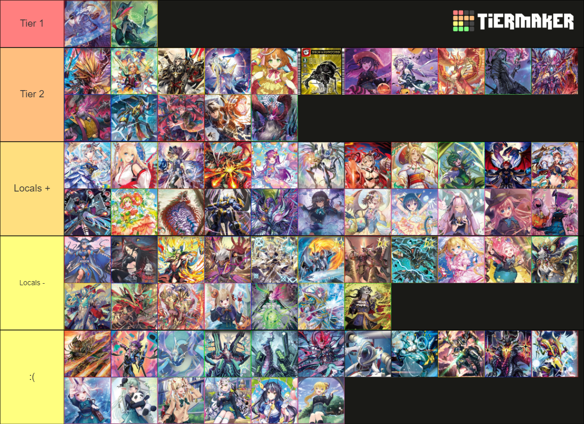 Cardfight Vanguard Divinez (-DZ-BT02) (ALL) Tier List (Community Rankings) - TierMaker