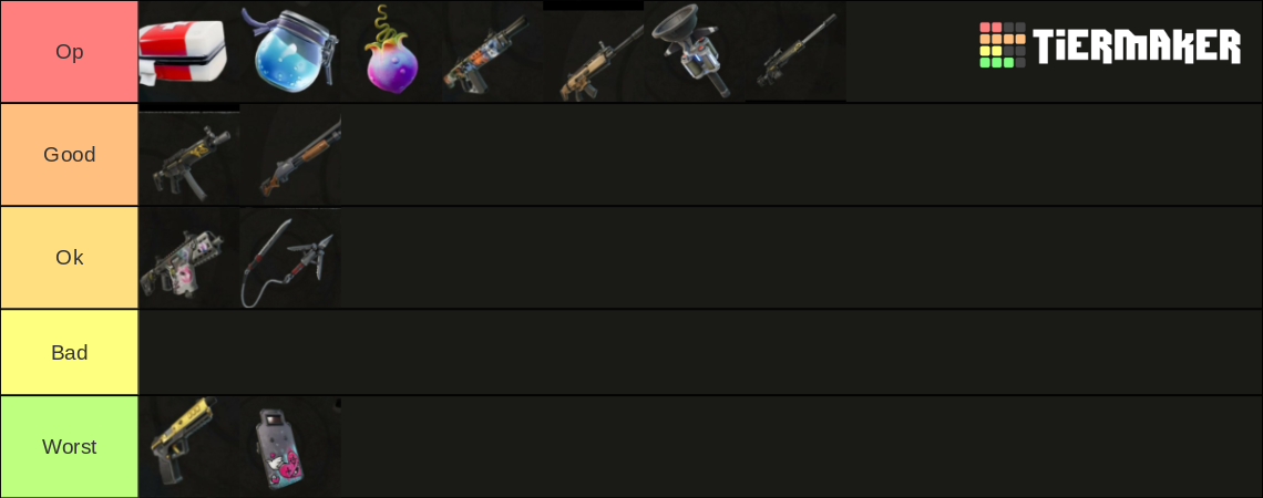 Fortnite items season 5 chapter 1 Tier List (Community Rankings ...