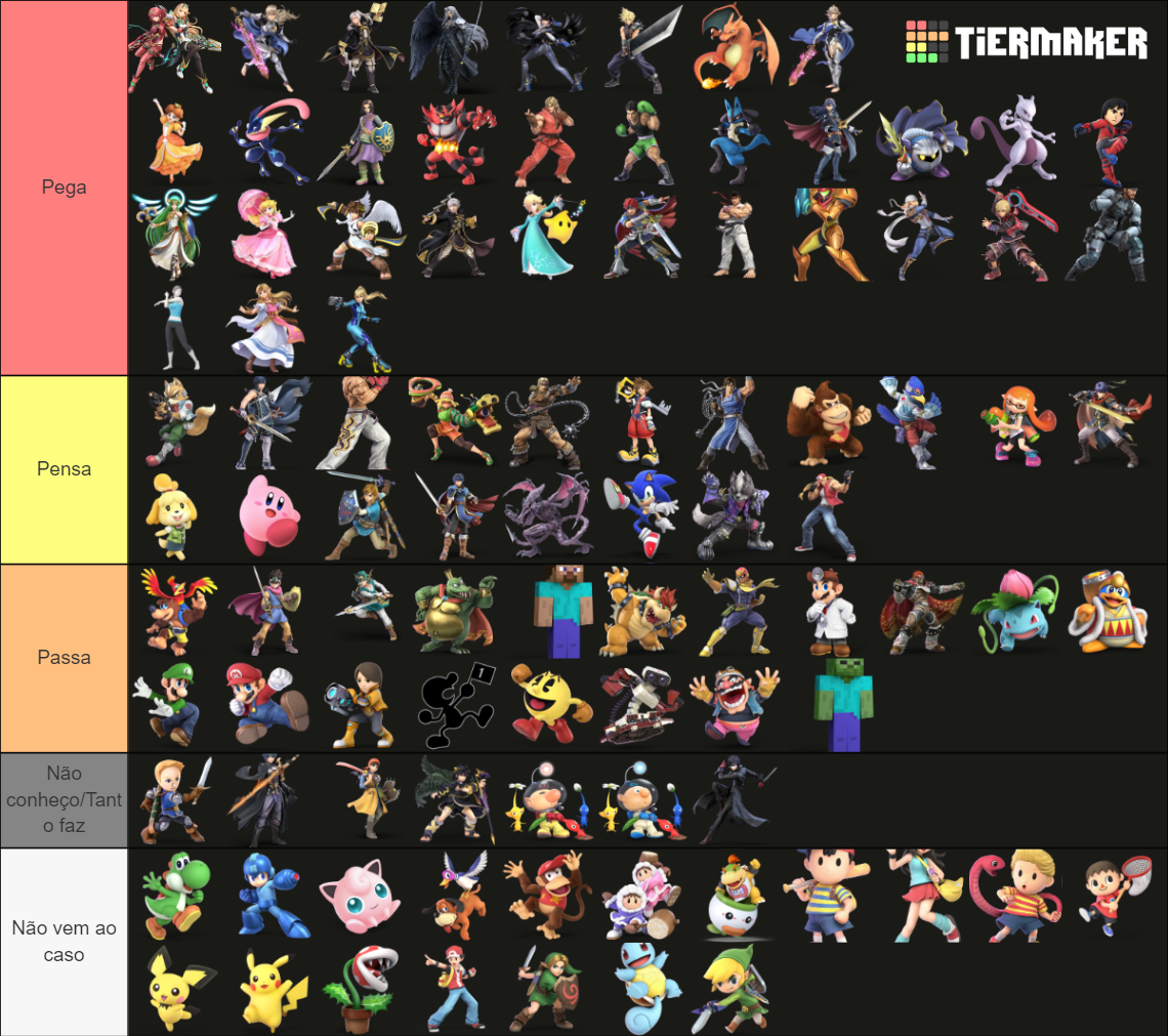 Smash Bros Smash or Pass Tier List (Community Rankings) - TierMaker