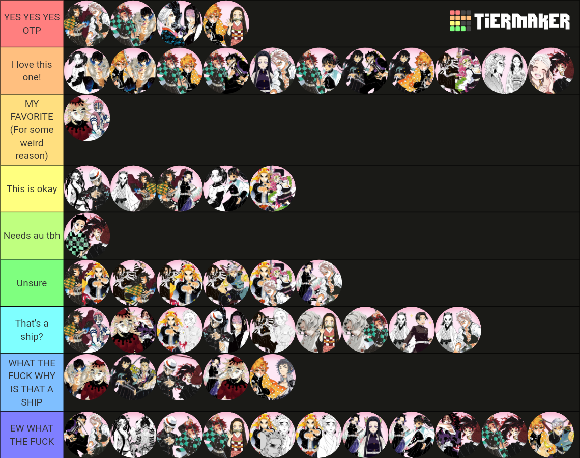 Lots Demon Slayer Ships Tier List (Community Rankings) - TierMaker