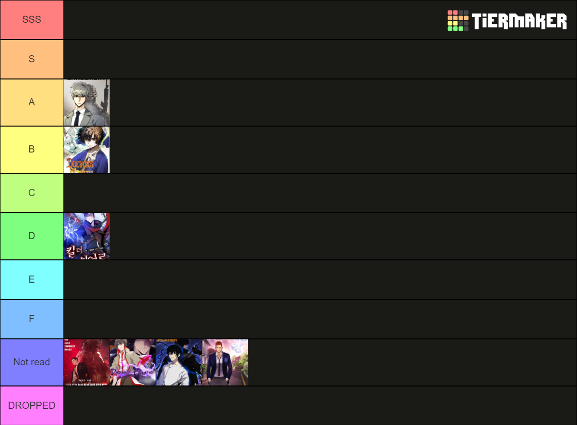 WEBTOON/MANGA/MANHWA/MANHUA TIER LIST Tier List (Community Rankings) - TierMaker