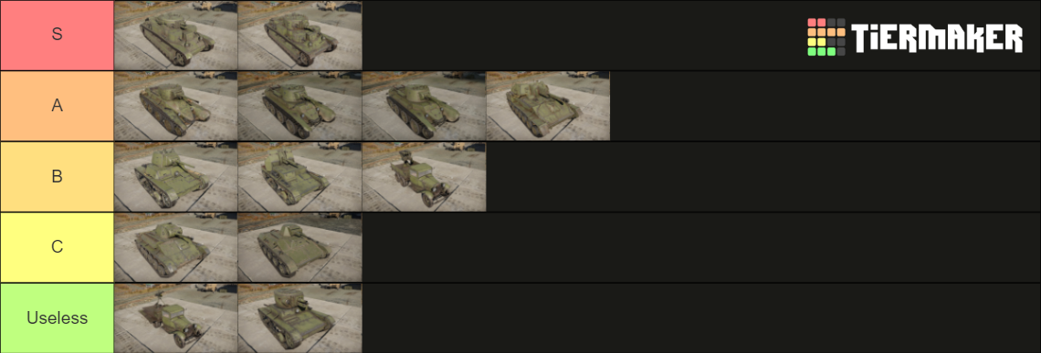 War Thunder USSR Tanks Rank 1 Tier List (Community Rankings) - TierMaker