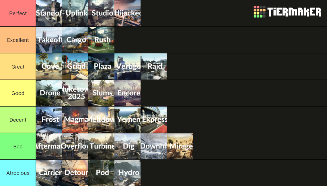 Call of Duty Black Ops II Multiplayer Maps (with DLC) Tier List ...