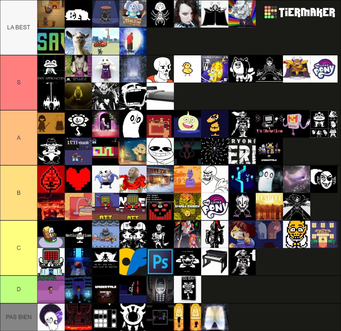 Undertale Tierlist: 101 OST Tier List (Community Rankings) - TierMaker