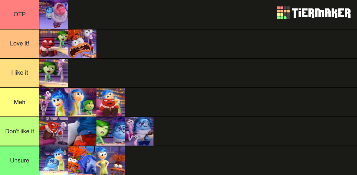 Inside Out ships Tier List (Community Rankings) - TierMaker