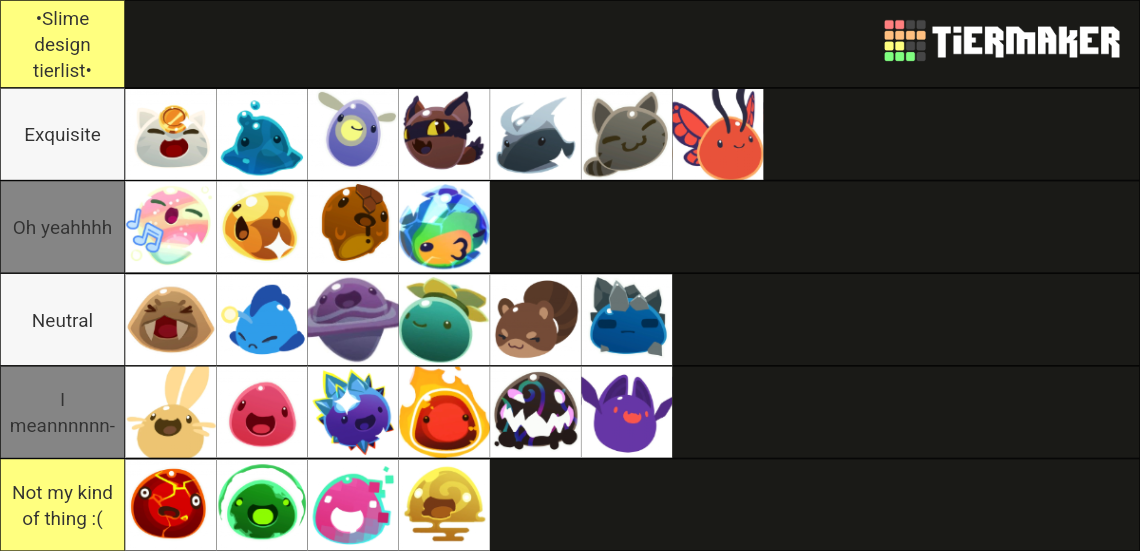Slime Rancher 1 & 2 ALL SLIMES Tier List (Community Rankings) - TierMaker