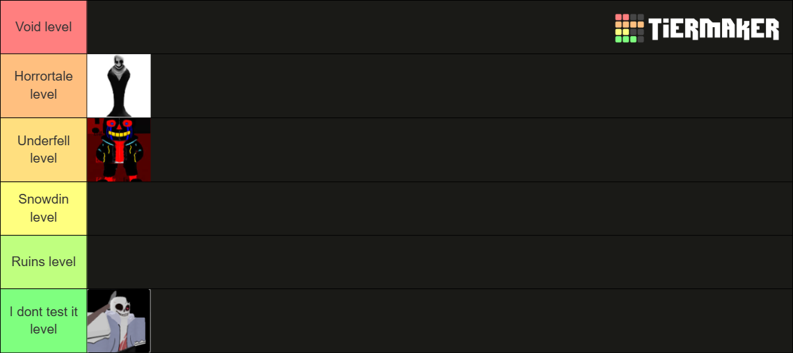 Undertale Timeline Corruption: TD Tier List (Community Rankings ...