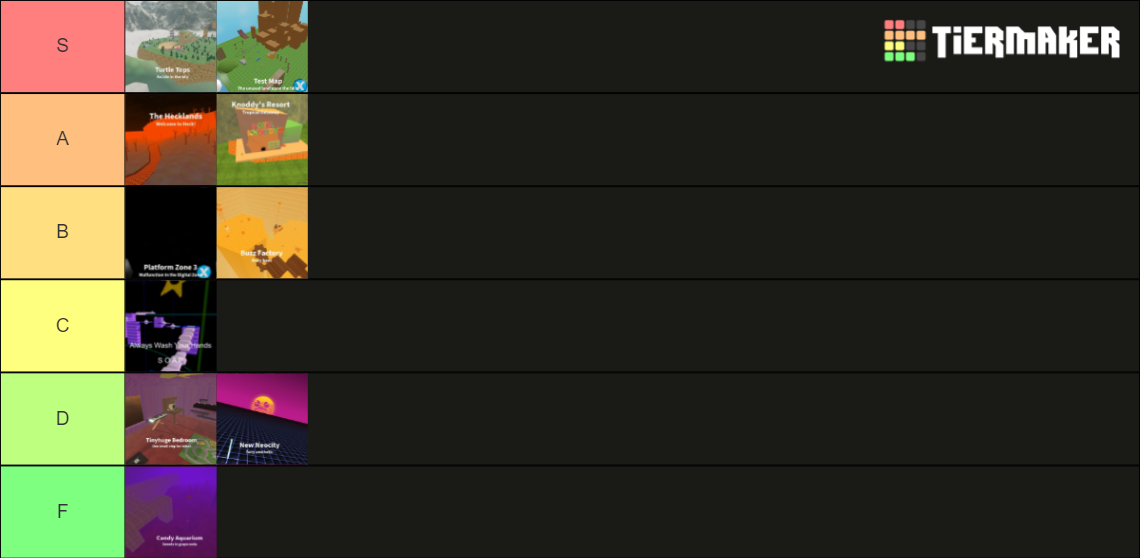 Robot 64 Tag Maps Tier List (Community Rankings) - TierMaker