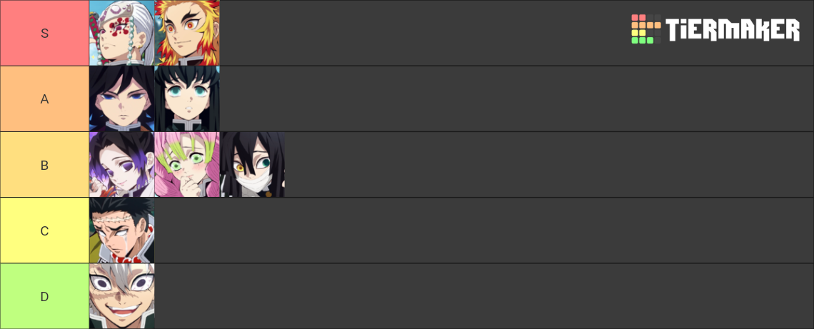 Demon Slayer Hashira Tier List (Community Rankings) - TierMaker