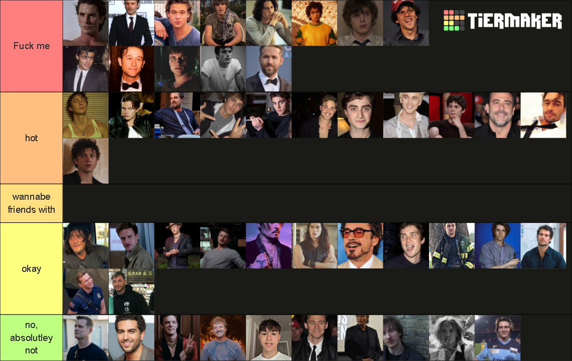 HOT ACTORS Tier List (Community Rankings) - TierMaker