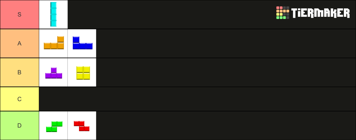 Tetris Blocks Tier List (Community Rankings) - TierMaker