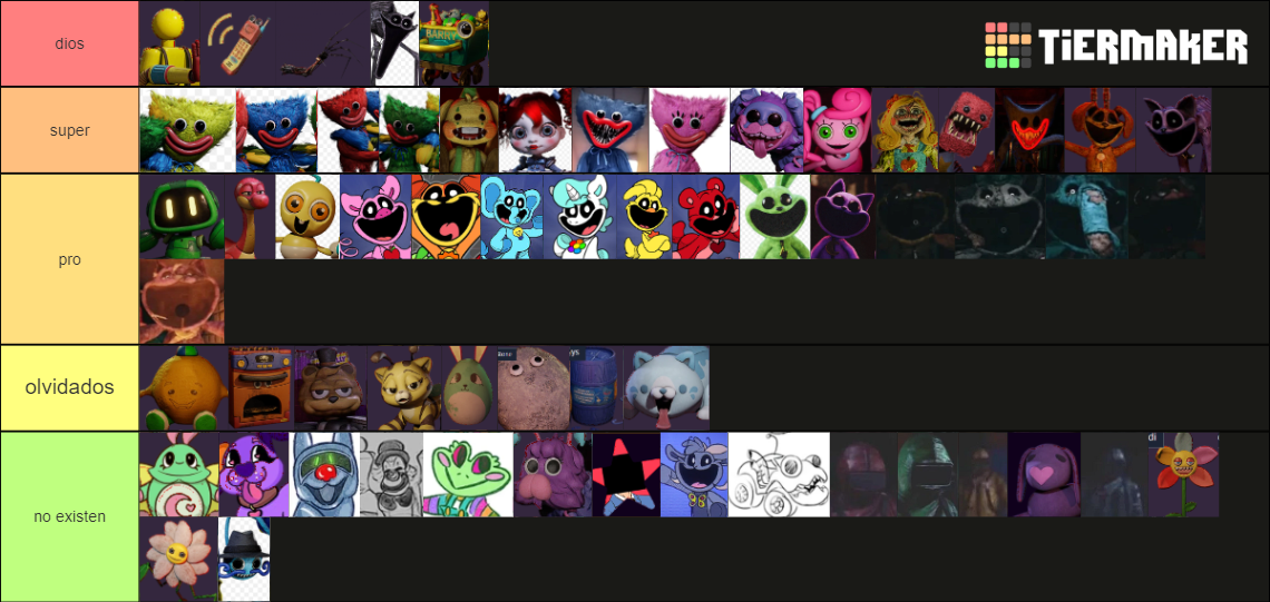 All Poppy Playtime Characters (+ Project Playtime) (2024) Tier List ...