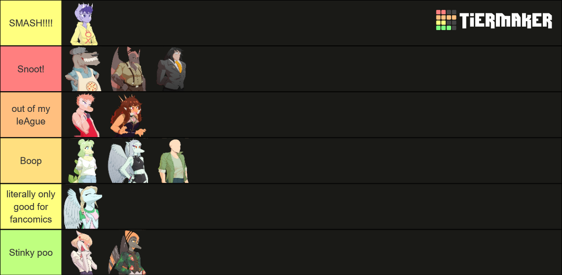 Snoot Game Characters Tier List (Community Rankings) - TierMaker