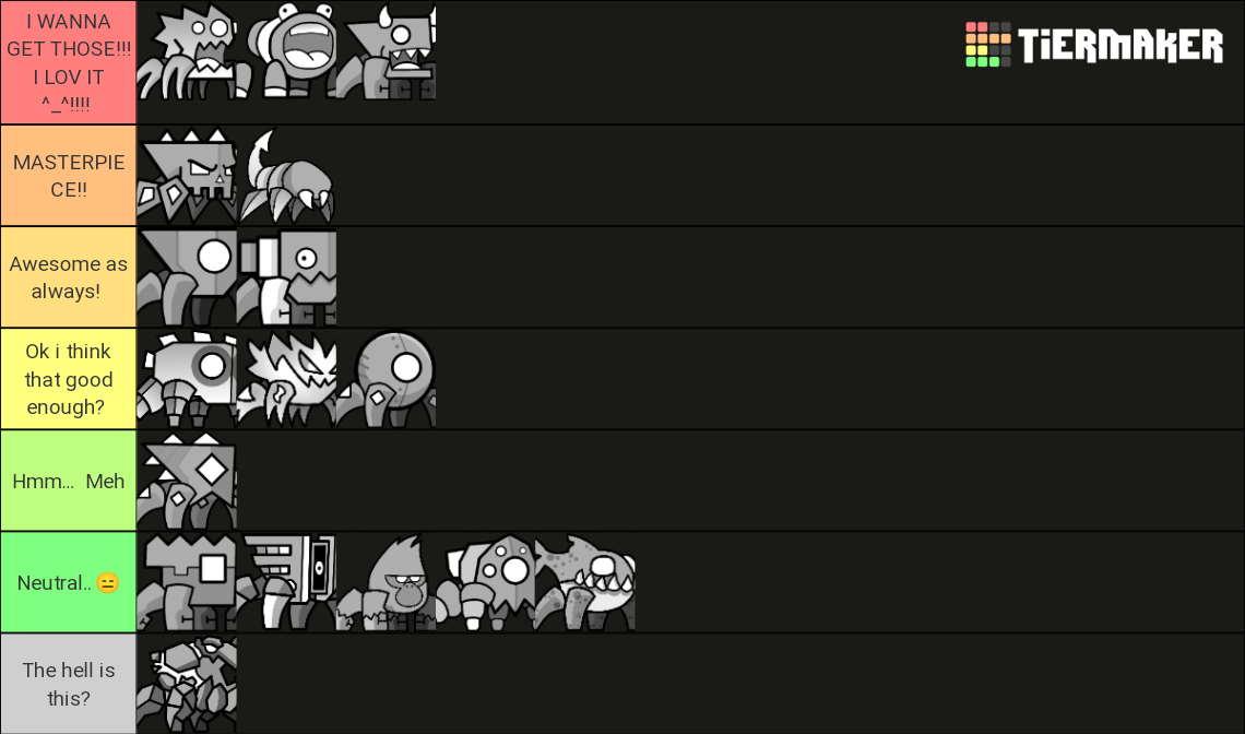 Geometry Dash Spiders Tier List (Community Rankings) - TierMaker