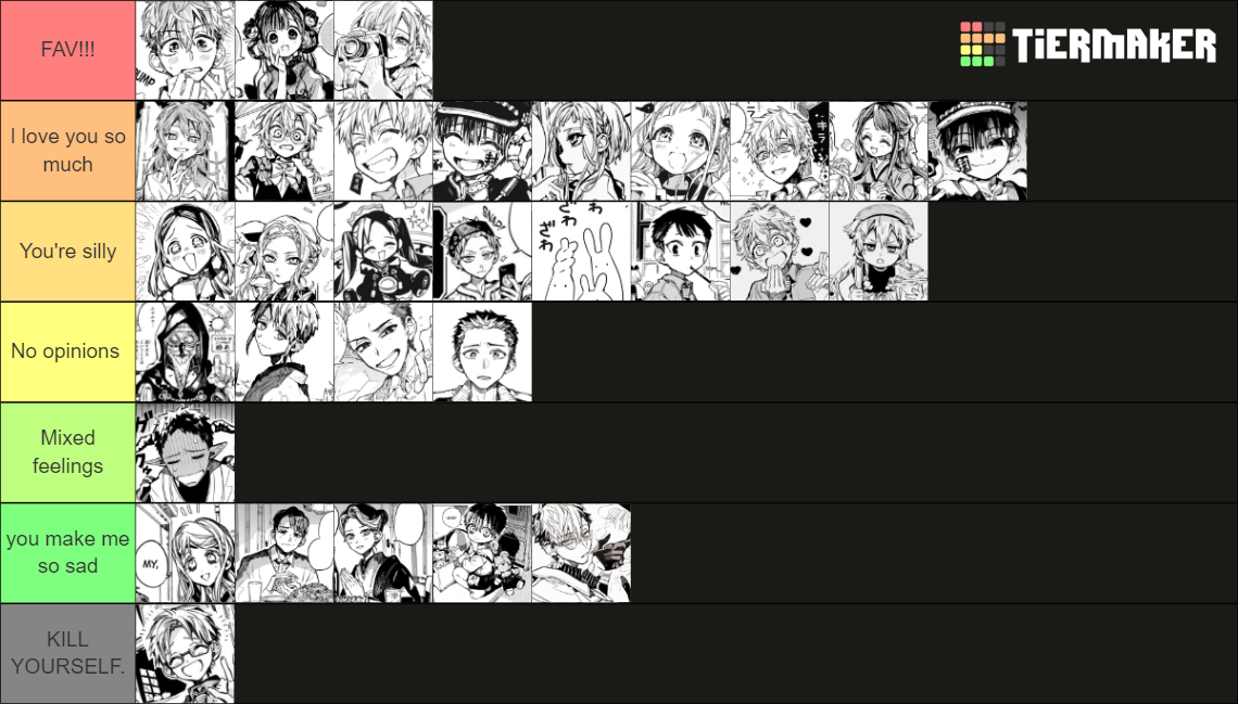 All TBHK Characters (updated) Tier List (Community Rankings) - TierMaker