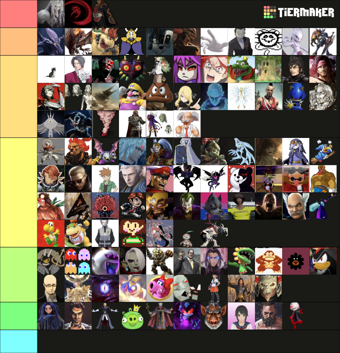 Bad guys/rivals in video games Tier List (Community Rankings) - TierMaker