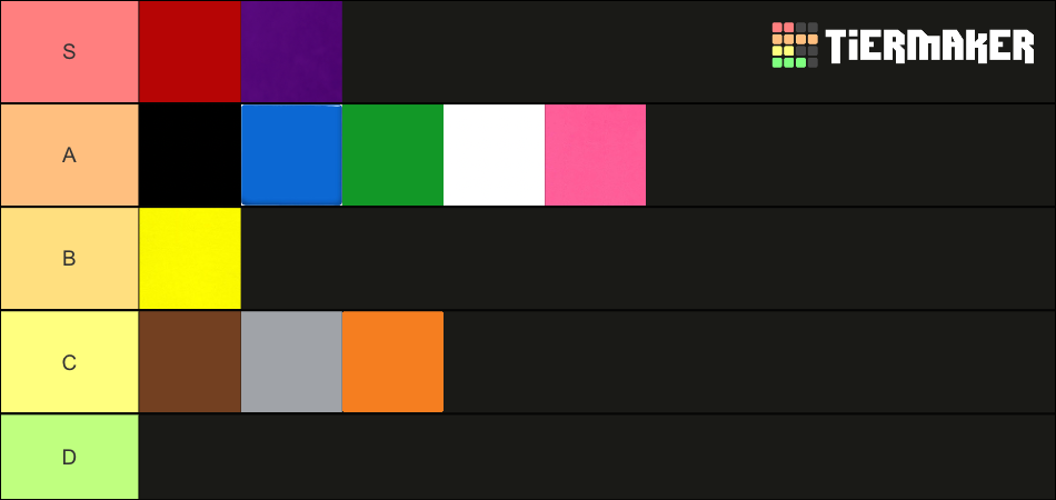 Colors Tier List (Community Rankings) - TierMaker