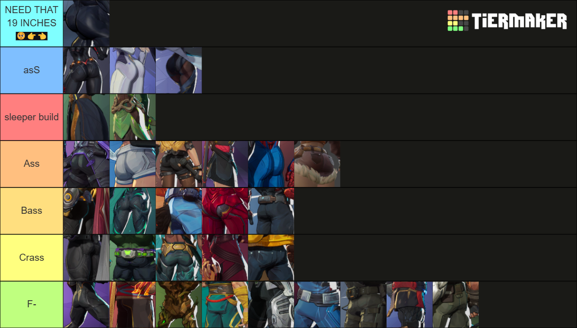 Marvel Rivals Ass Tierlist Tier List (Community Rankings) - TierMaker
