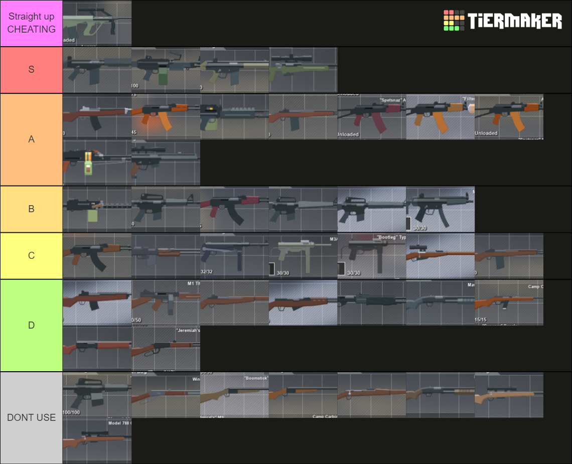 Apoc 2 Gun Weapon Tier List (Community Rankings) - TierMaker