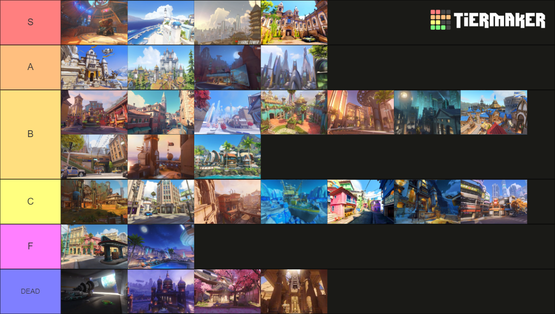 Overwatch 2 All Maps Tier List (Community Rankings) - TierMaker