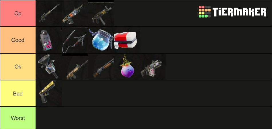 Fortnite items season 5 chapter 1 Tier List (Community Rankings ...