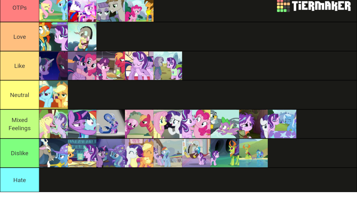 MLP Ships Tier List (Community Rankings) - TierMaker