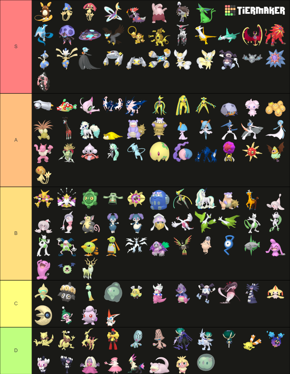 All Shiny Psychic Type Pokemon (Gen 1-Gen 9, May 2023) Tier List ...