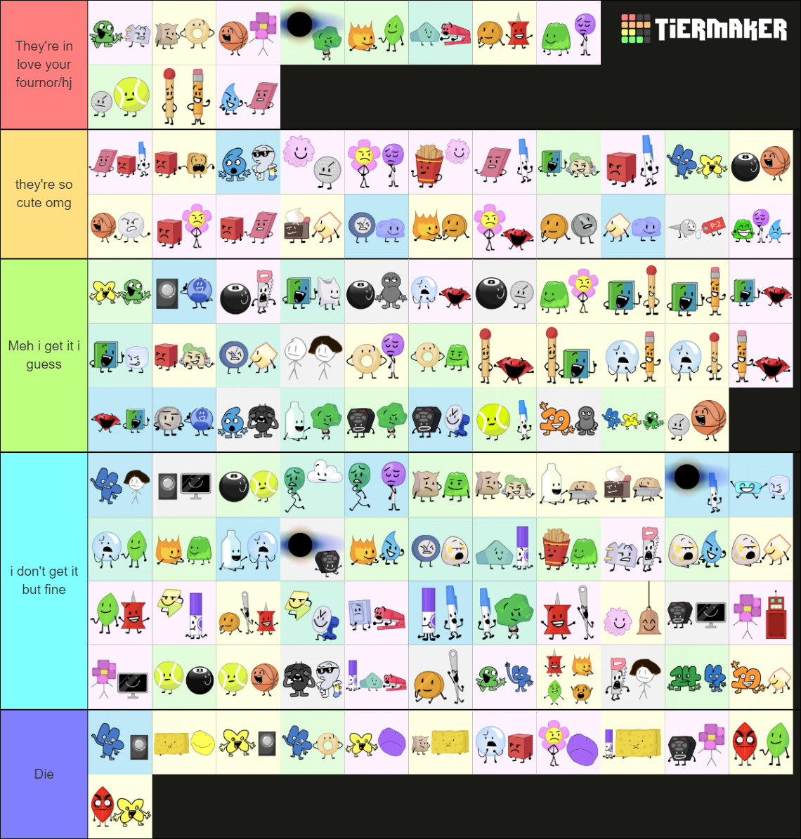 BFDI ships (200+ ships) Tier List (Community Rankings) - TierMaker