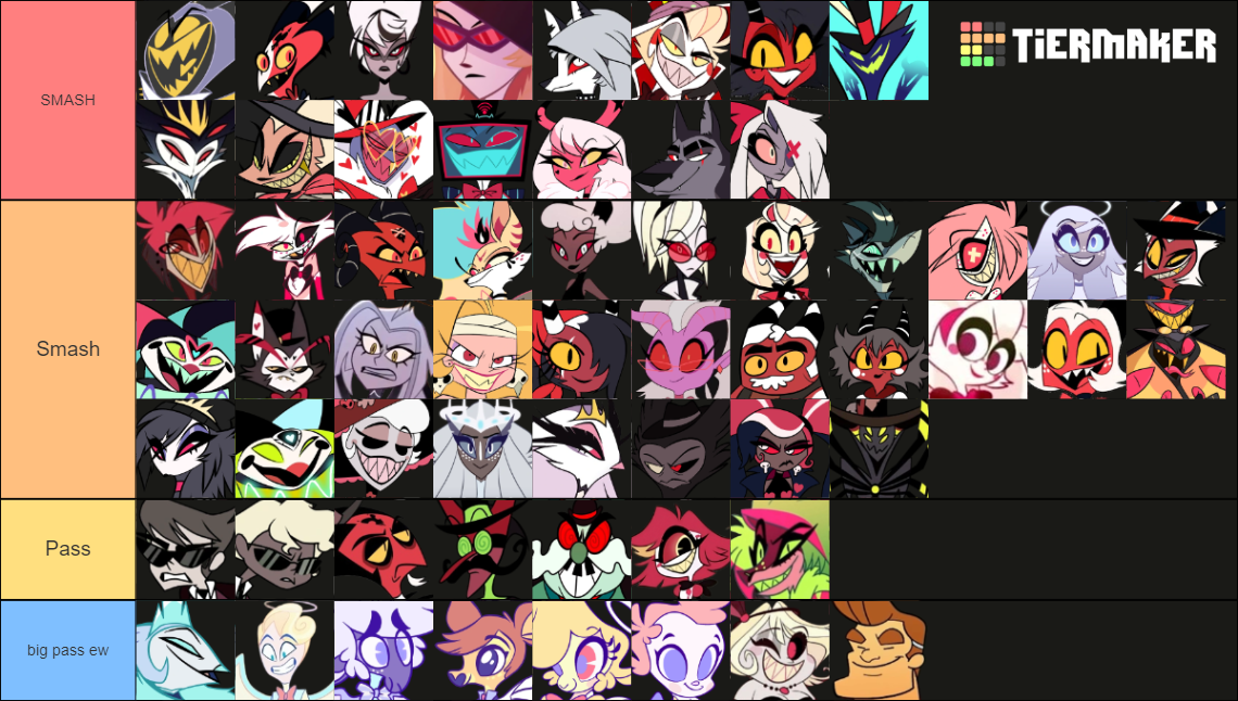 Hellaverse Smash or Pass Tier List (Community Rankings) - TierMaker