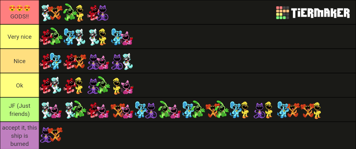 Smiling Critters Ships! Tier List (Community Rankings) - TierMaker
