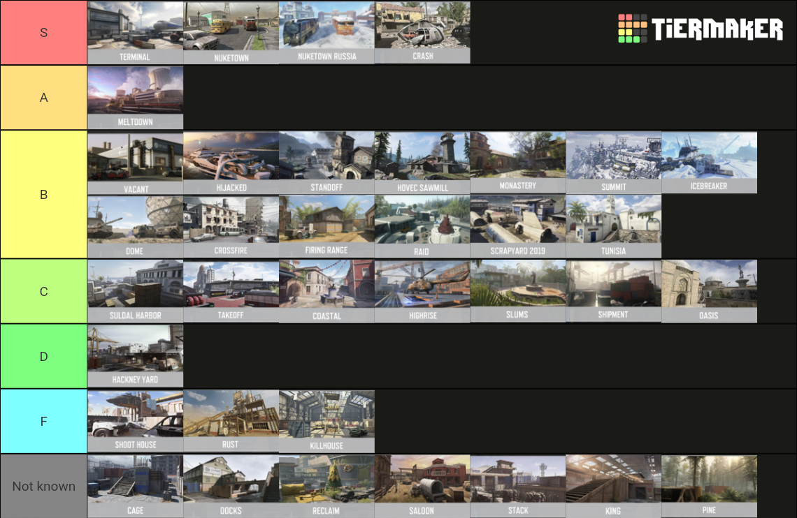 CODM MAPS Tier List (Community Rankings) - TierMaker