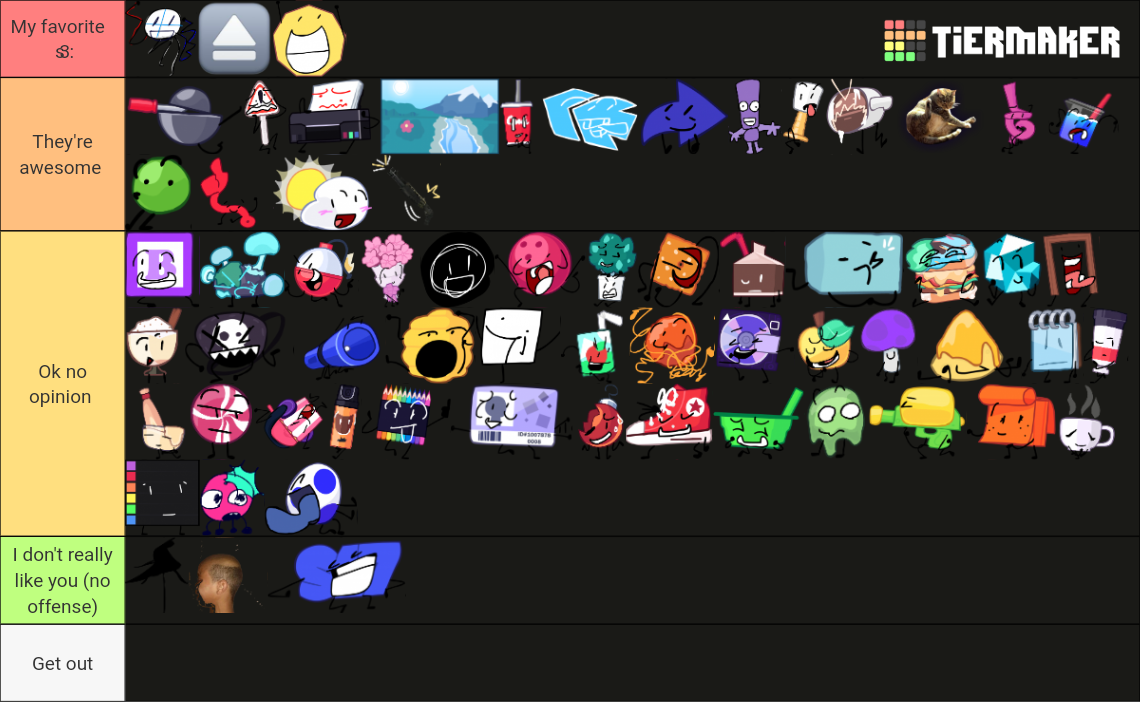 ANIMATIC BATTLE CHARACTER TIER LIST Tier List (Community Rankings ...