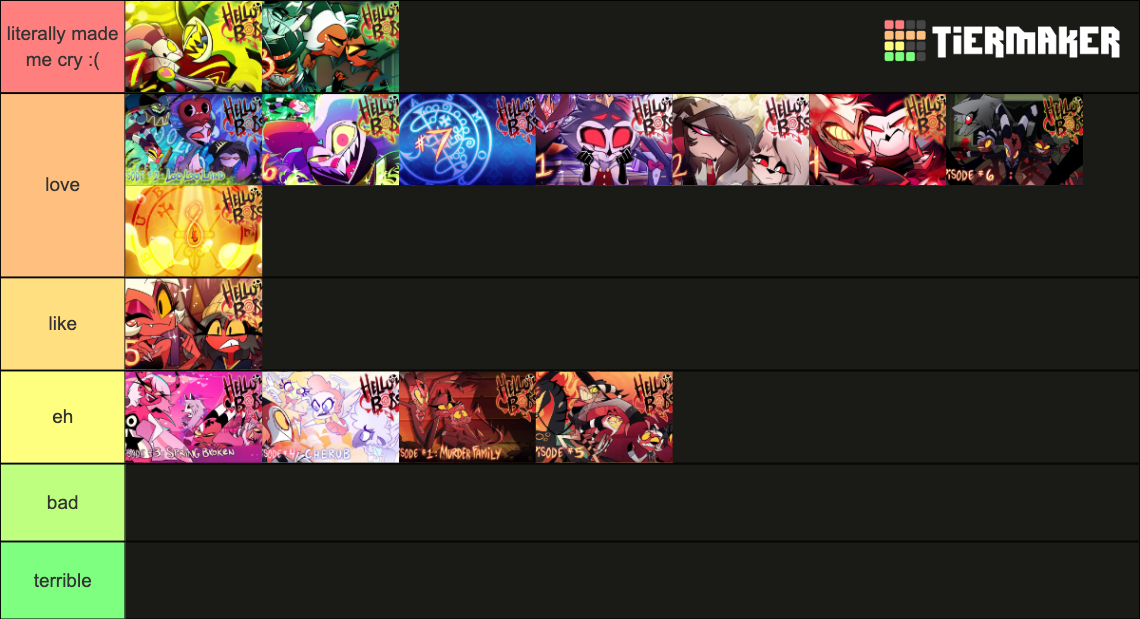 Helluva Boss Episodes (S1 E1 - S2 E7) Tier List (Community Rankings ...