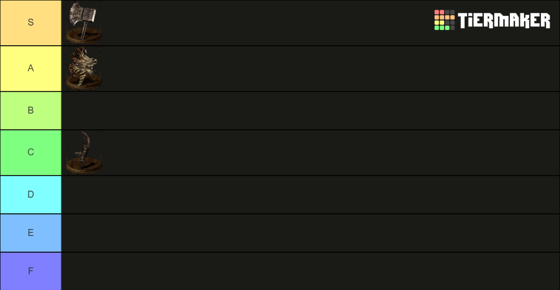 Dark Souls 1 All Weapons Tier List (Community Rankings) - TierMaker