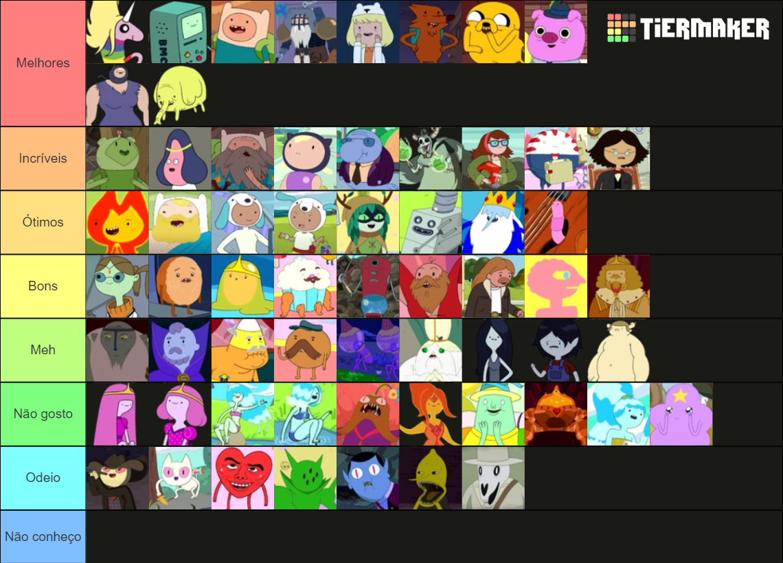 Adventure Time Characters Tier List (Community Rankings) - TierMaker