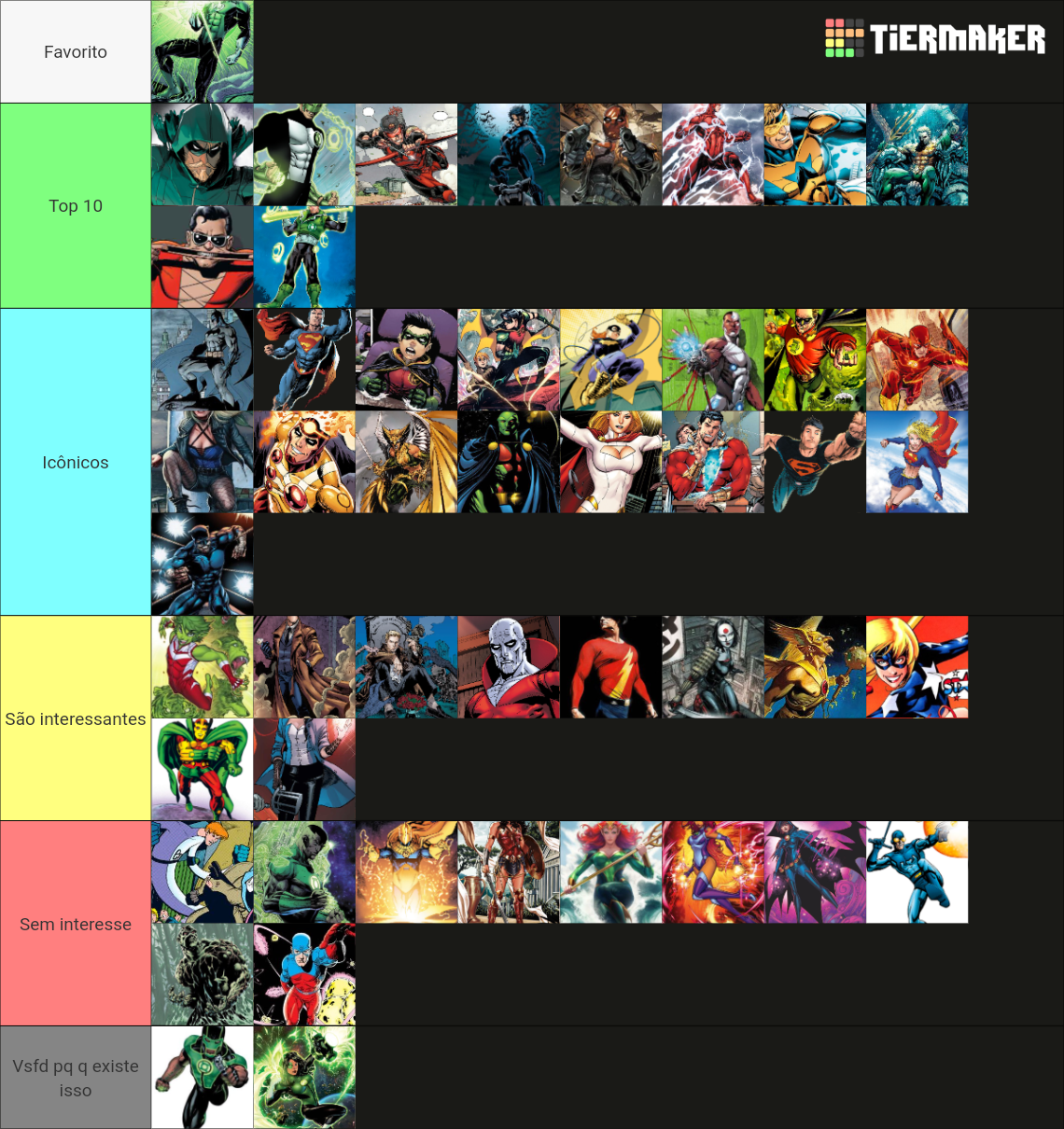 DC Comics Heroes Tier List (Community Rankings) - TierMaker