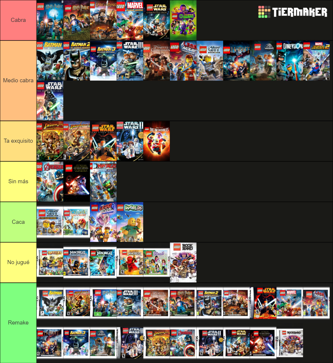 (57 GAMES) Definitive Tt Games LEGO Game Tier List (Community Rankings ...