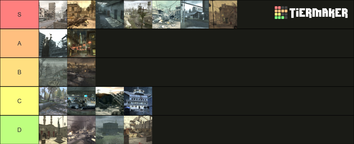 CALL OF DUTY 4: MODERN WARFARE MULTIPLAYER MAPS Tier List (Community ...
