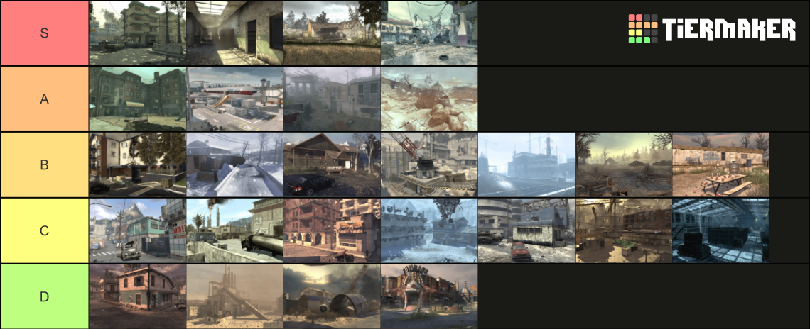 Modern Warfare 2 Maps Tier List (Community Rankings) - TierMaker
