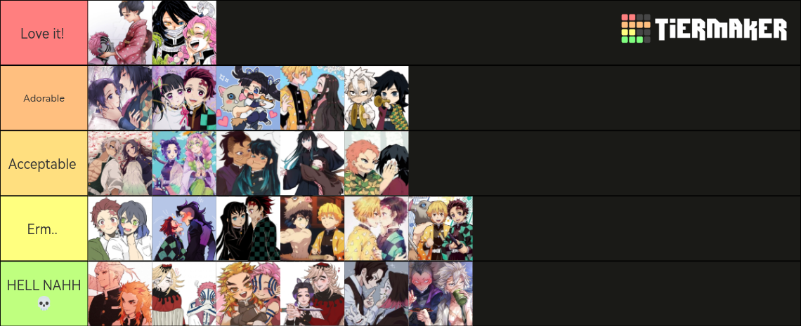 Demon slayer ships Tier List (Community Rankings) - TierMaker