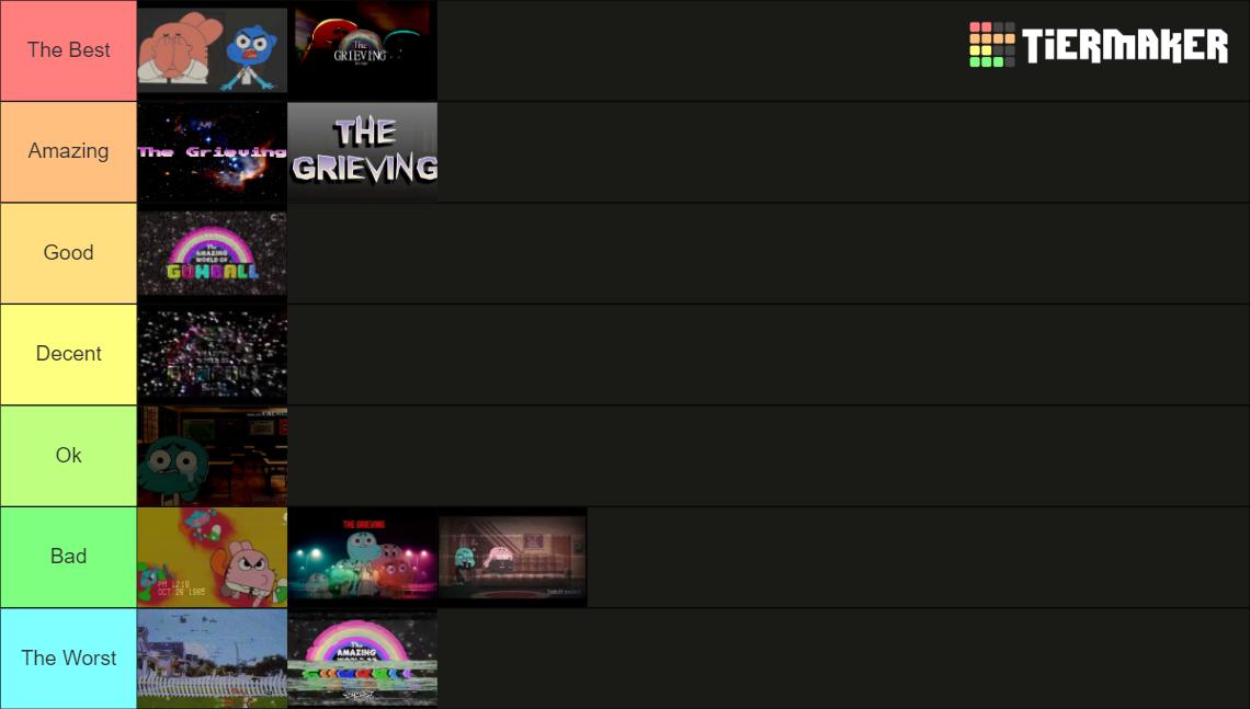 The Grieving Remakes Tier List (Community Rankings) - TierMaker